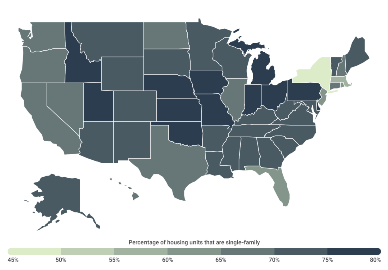 U.S. Cities With the Most Single-Family Homes [2024 Edition ...
