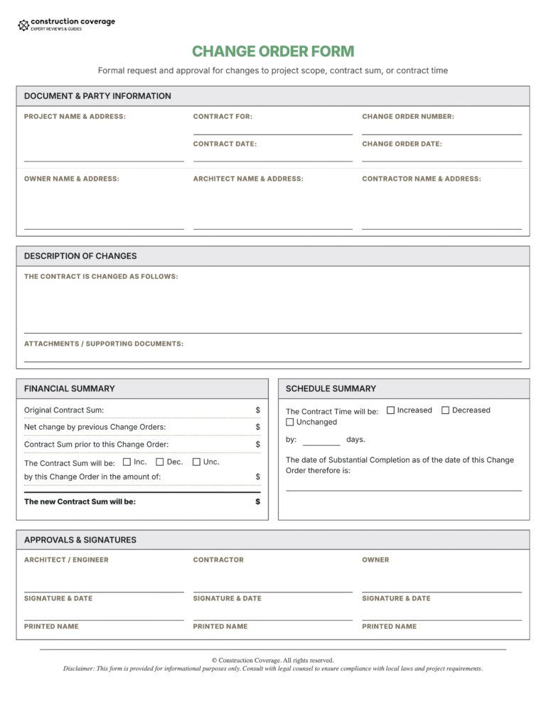 What Is a Change Order in Construction? The Complete Guide