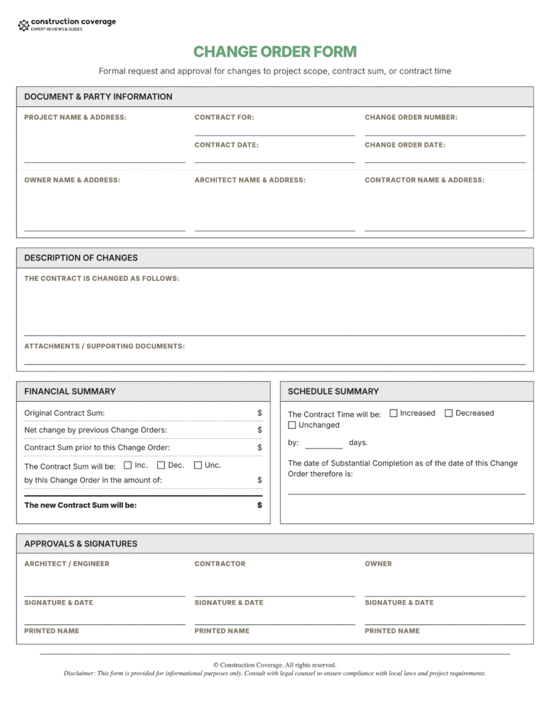What Is a Change Order in Construction? The Complete Guide